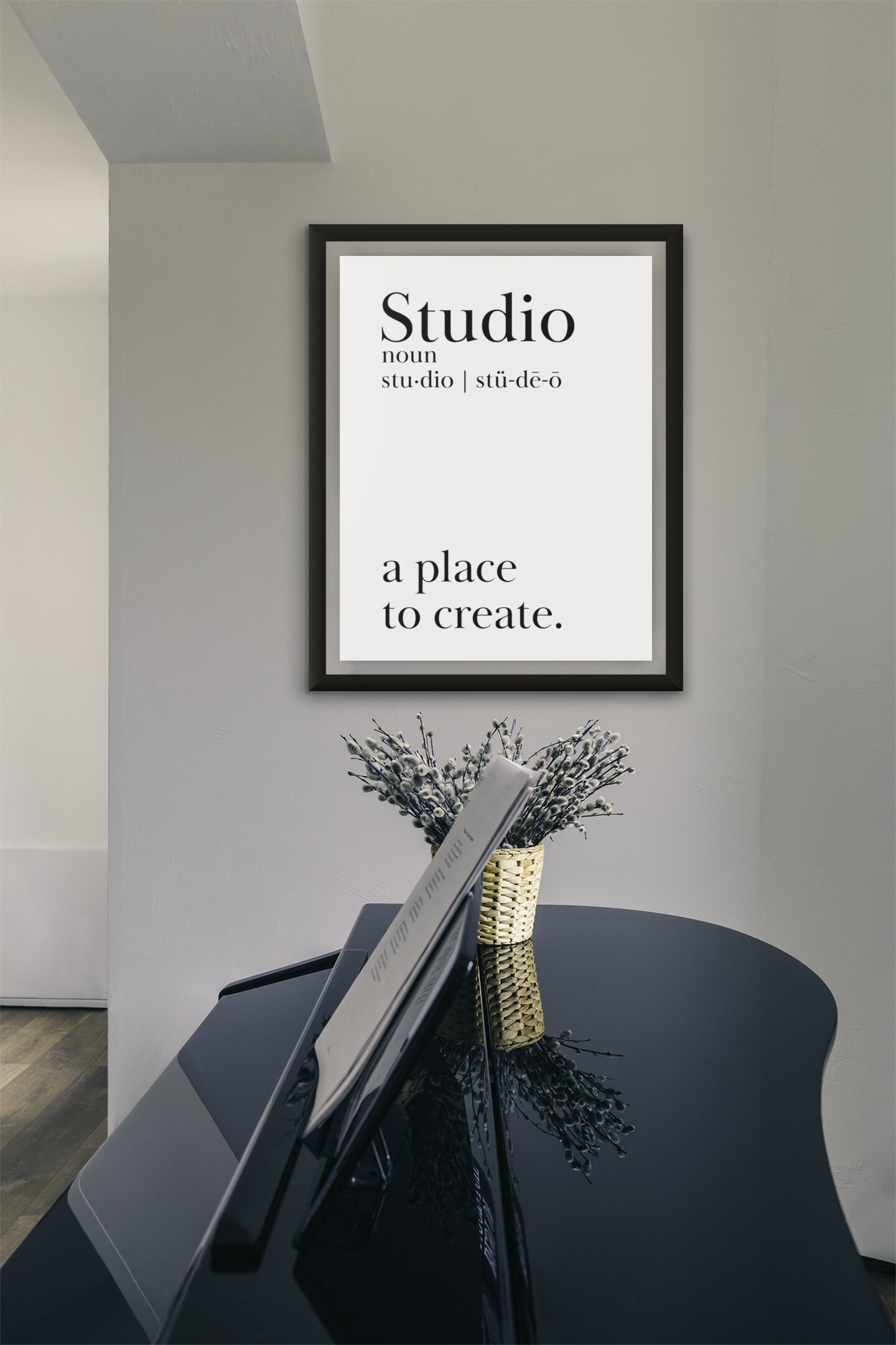 Studio Definition, Printable Wall Art, Inspirational Quote, Positive ...