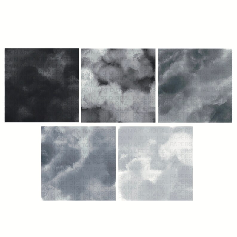 5 Black Texture Digital Papers, Commercial Use Instant Download Black ...