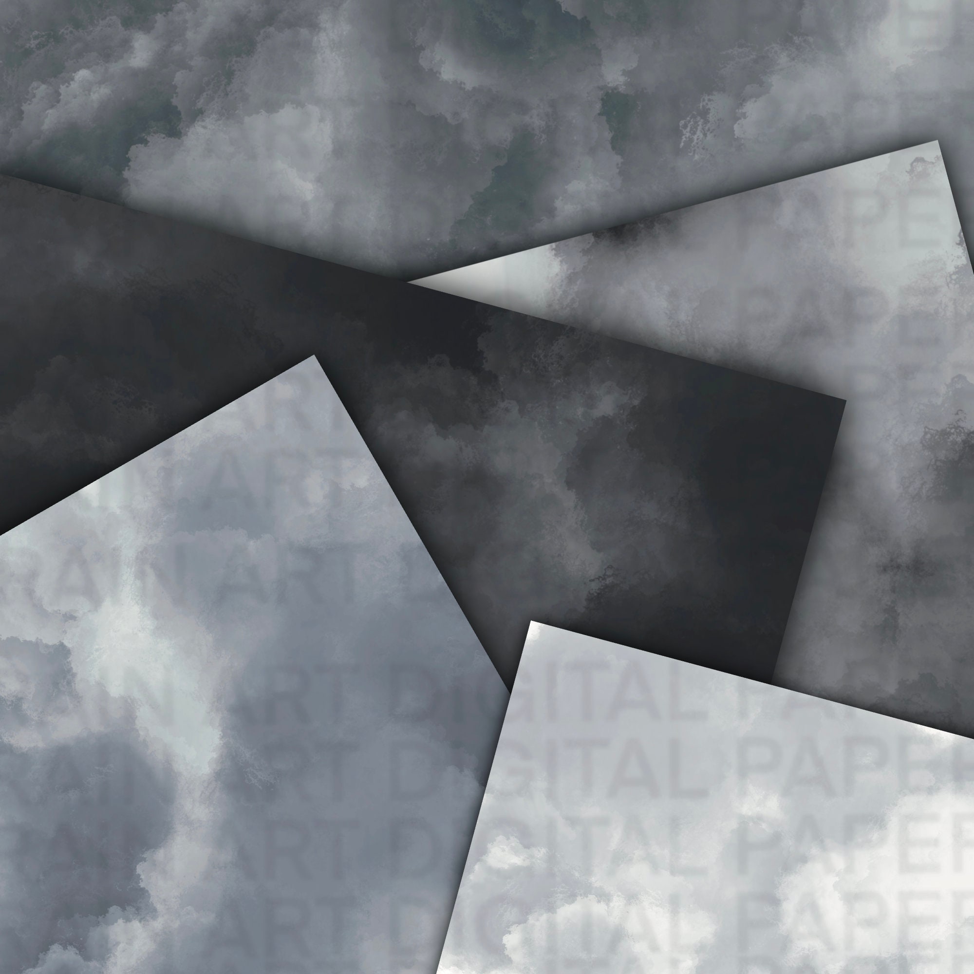 5 Black Texture Digital Papers, Commercial Use Instant Download Black ...