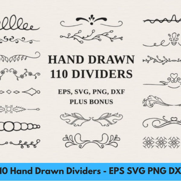 Hand Drawn Dividers - Etsy