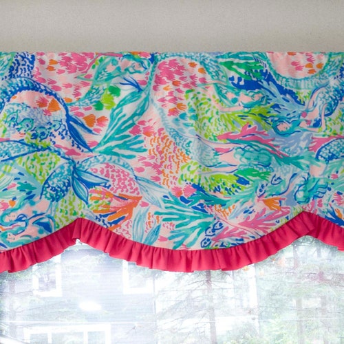 Lined Window Valance Home Décor Kids Room Valance Dorm - Etsy