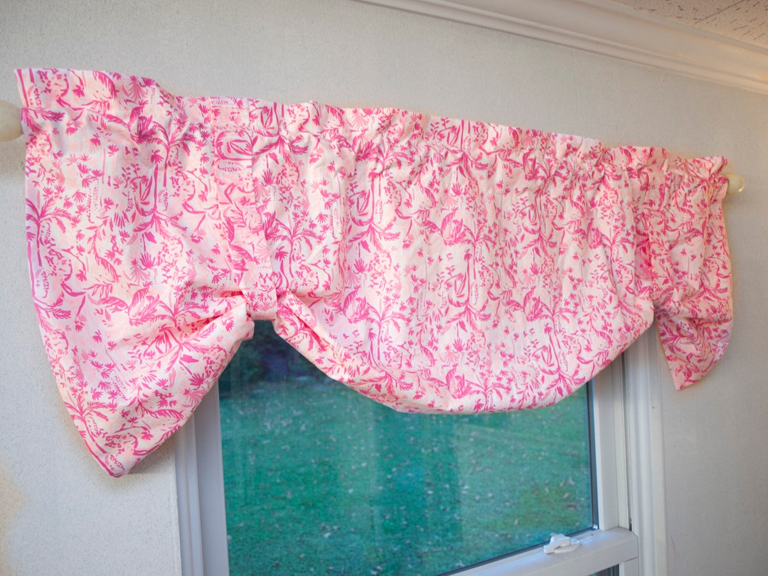 Window Valance With Adjustable Straps - Bedroom Valance, Kids Room ...