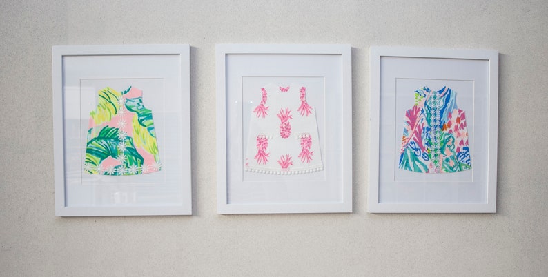 One Shift Dress Silhouette Wall Décor Girl Room Décor Baby - Etsy