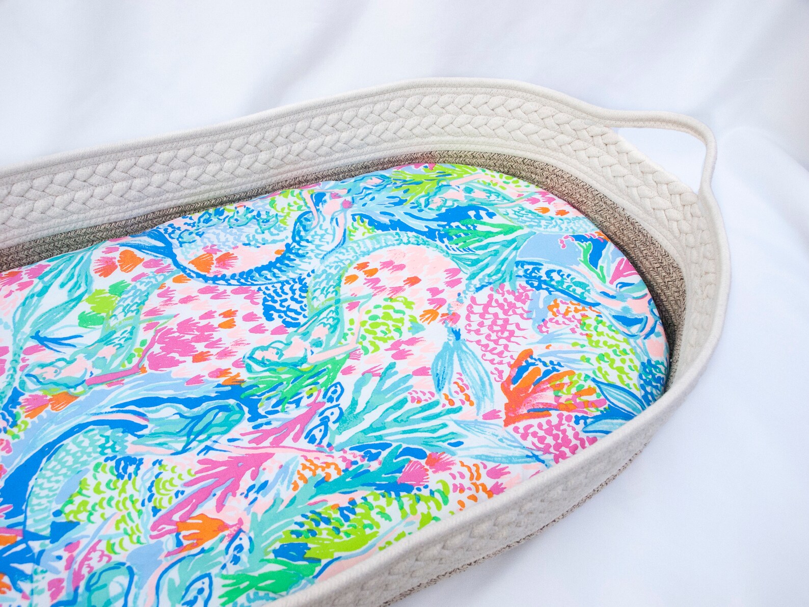 Fitted Sheet for Bassinet, Changing Pad Cover for Baby Changing Basket ...