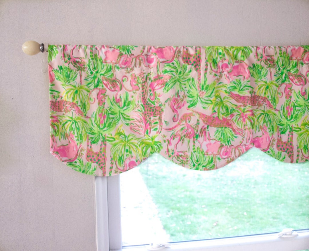 Lined Window Valance Made From Designer Fabric Home Décor - Etsy