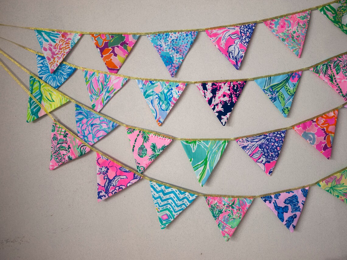 Fabric Flag Garland Flag Banner Kids Room Dorm Room Any - Etsy