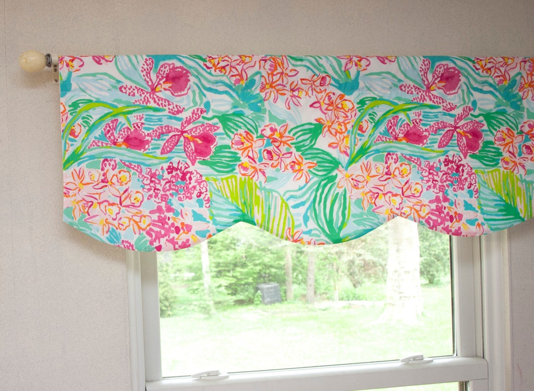 Lined Window Valance - Made From Designer Fabric, Home Décor, Nursery ...