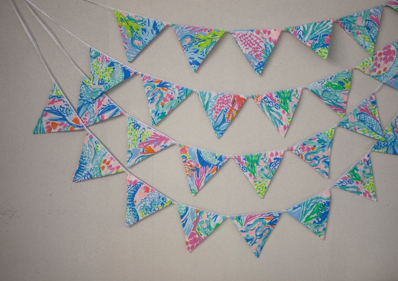 Fabric Flag Garland Flag Banner Kids Room Dorm Room Any - Etsy