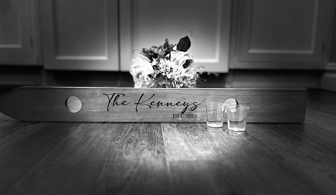 Custom Shot Board Ski, Custom Shot Ski Board for Weddings, Wedding Shot ...