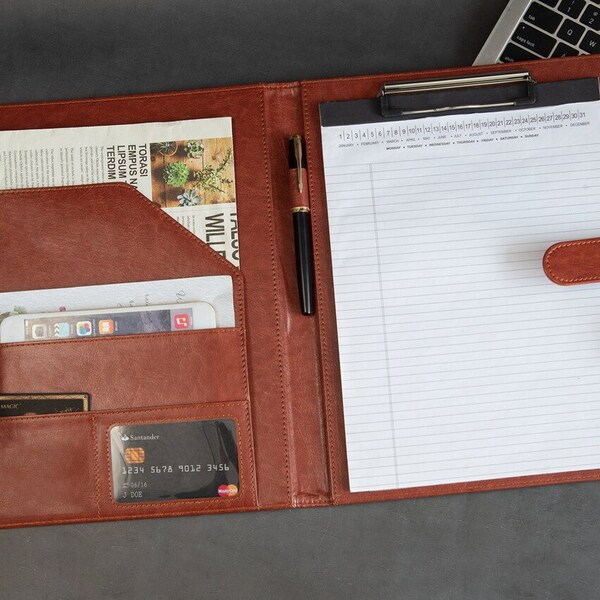 Leather Padfolio - Etsy