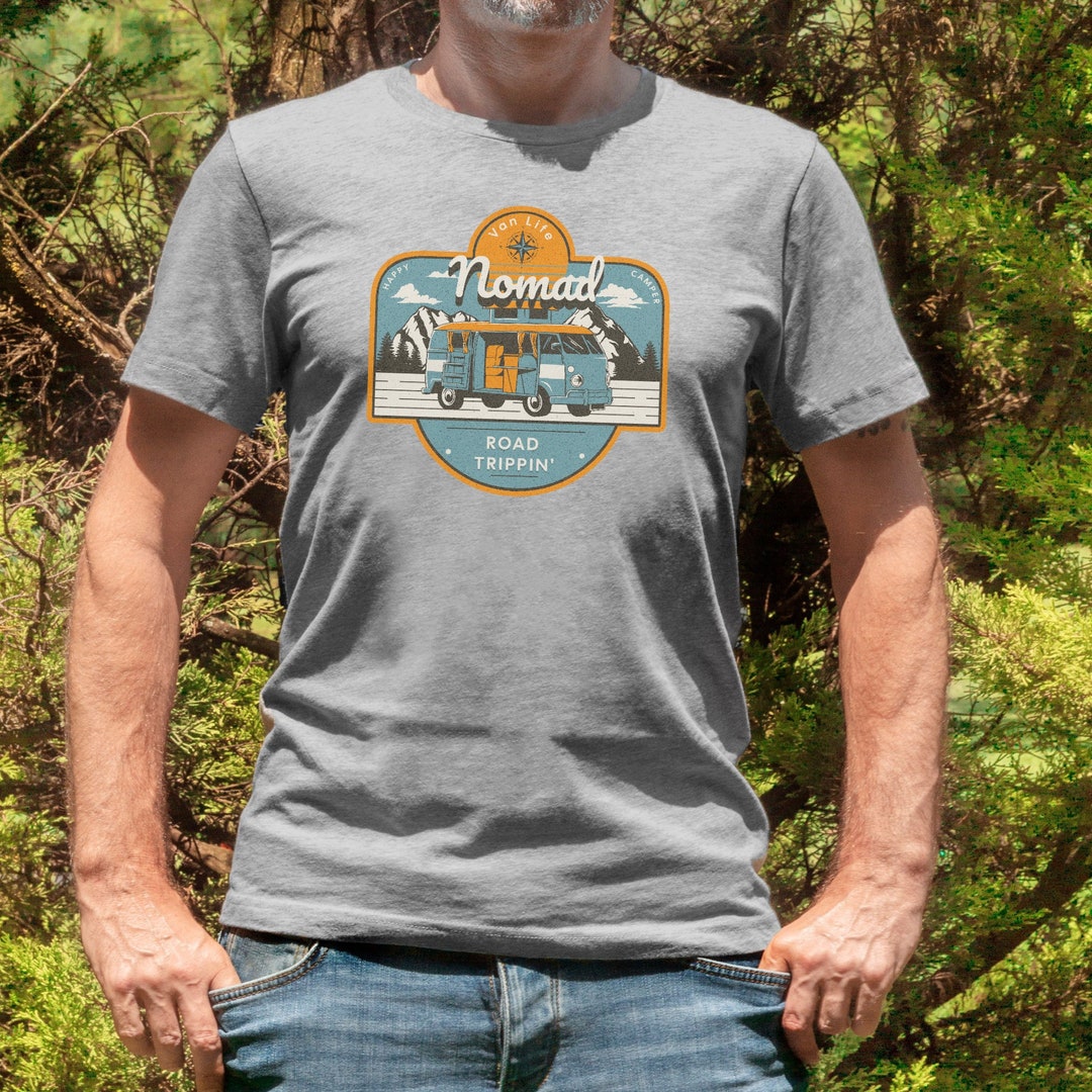 Van Life Tshirt, Retro Van Tee, Nomad Shirt, Road Trip Shirt, Van ...