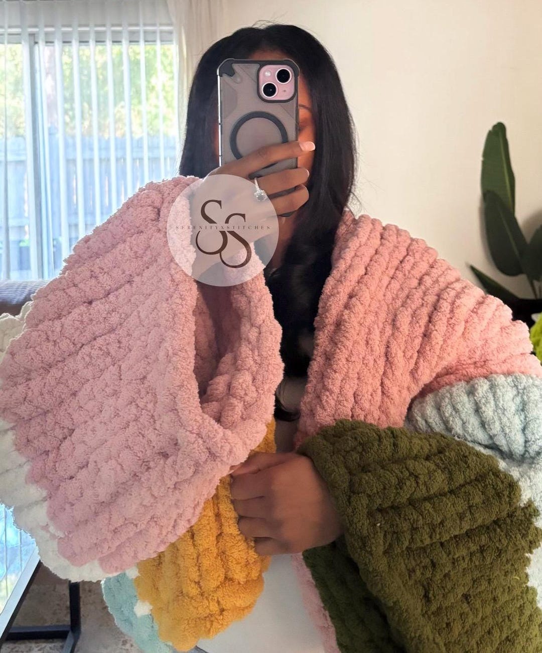 Handmade Flower Bomb Chunky Knit Cardigan (cropped) - Custom Colors ...
