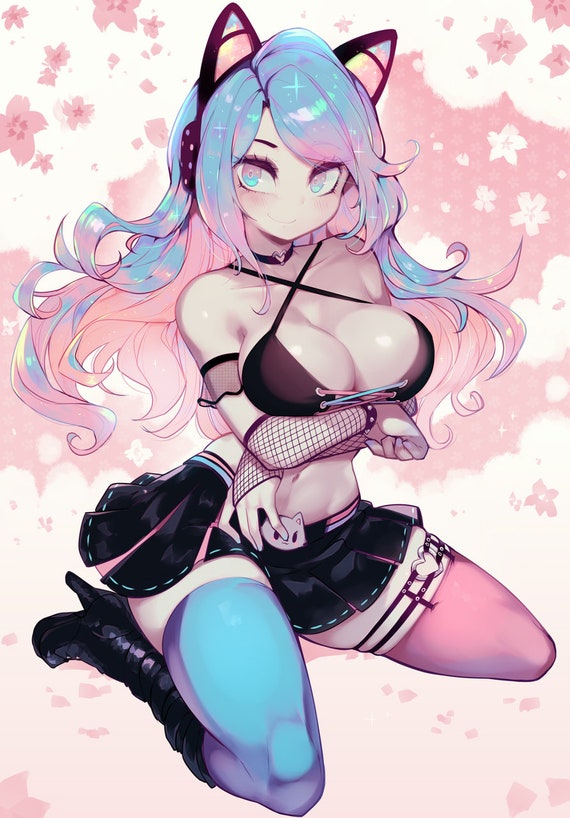 Kawaii Anime Neko Catgirl Aesthetic Waifu Anime Girl Art Board Print ... Kawaii Anime Neko Catgirl Aesthetic Waifu Anime Girl Art Board Print ...