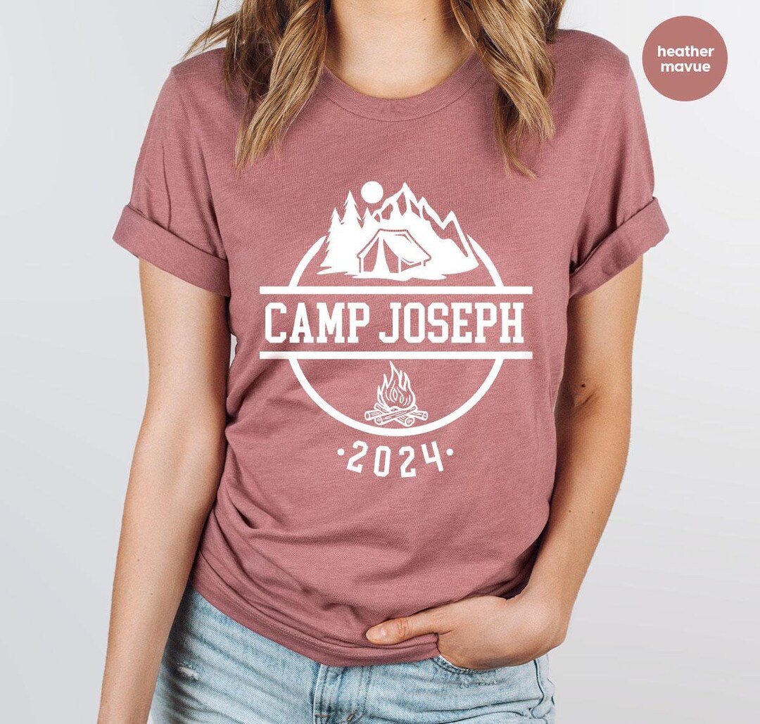 Custom Camp T-shirt, Personalized Camping Shirts, Camper T-shirts ...