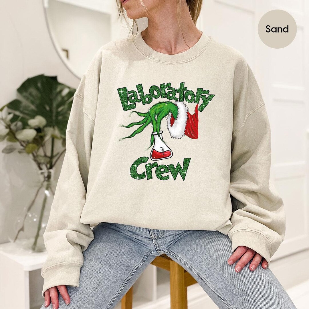 Laboratory Crew Sweatshirt, Christmas Hoodie, Laboratory Tech Long ...