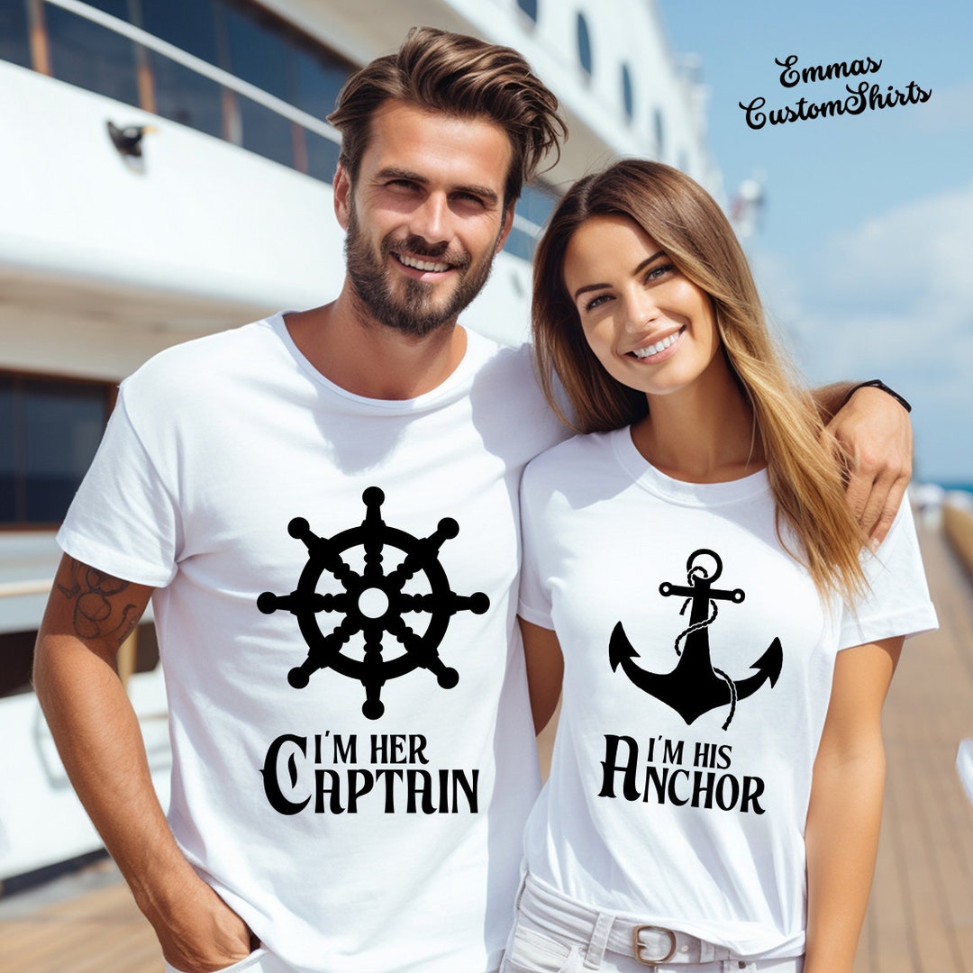 Couple Cruise Shirt, Anchor Shirt, Ship Captain Shirt, Cruise Matching ...