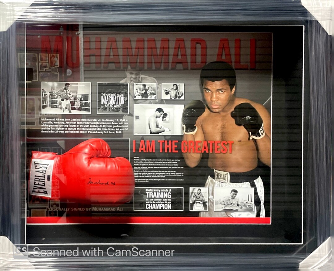 Muhammad Ali Everlast Boxing Glove Signed and Framed - Etsy