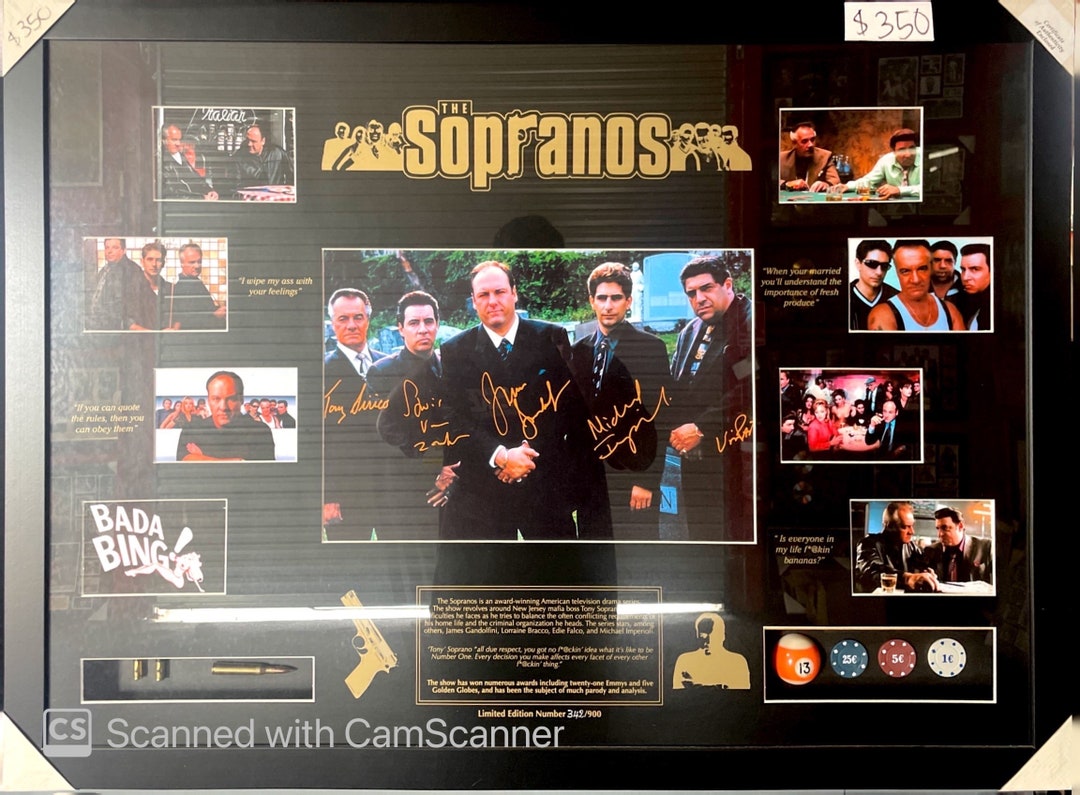 Sopranos Limited Edition Comes With Certificate Of Limitation And Frame
