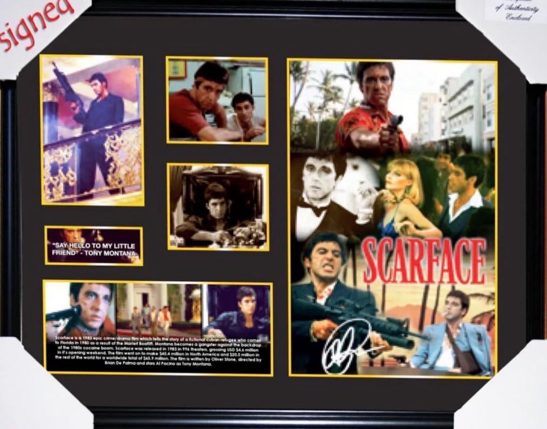 Scarface Memorabilia Limited Edition Comes With Certificate Limitation ...