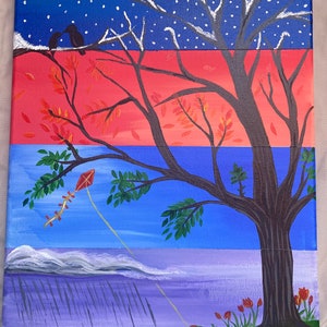 Original Acrylic Changing Seasons Painting - Etsy