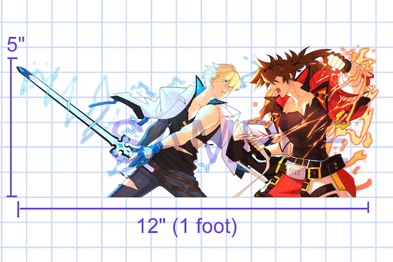 Guilty Gear strive Sol Badguy Vs Ky Kiske Acrylic Standee - Etsy