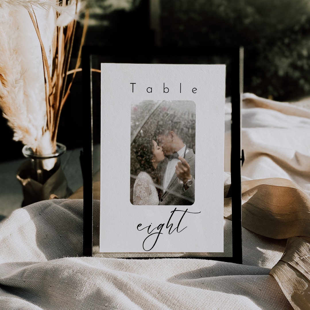 Table Numbers With Pictures for Wedding, Wedding Table Numbers Modern ...