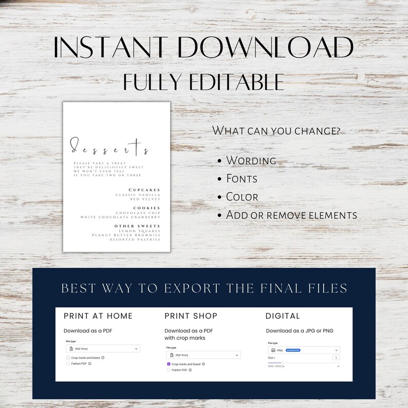 Printable Church Program Wedding, Folded Canva Template Wedding Program ...