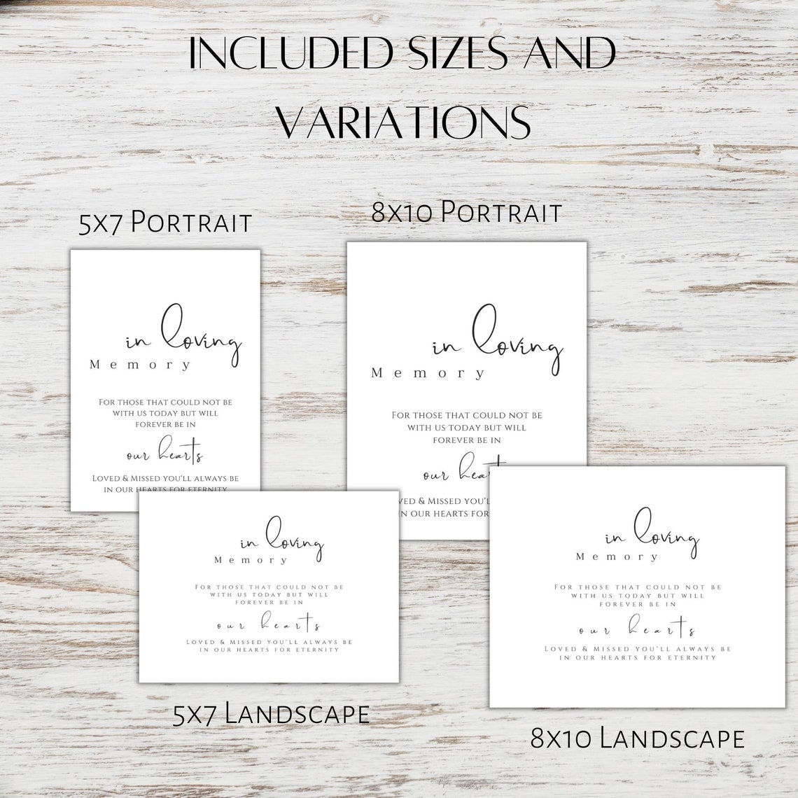 In Memory Sign Template, in Loving Memory Sign, in Memory Funeral Sign ...