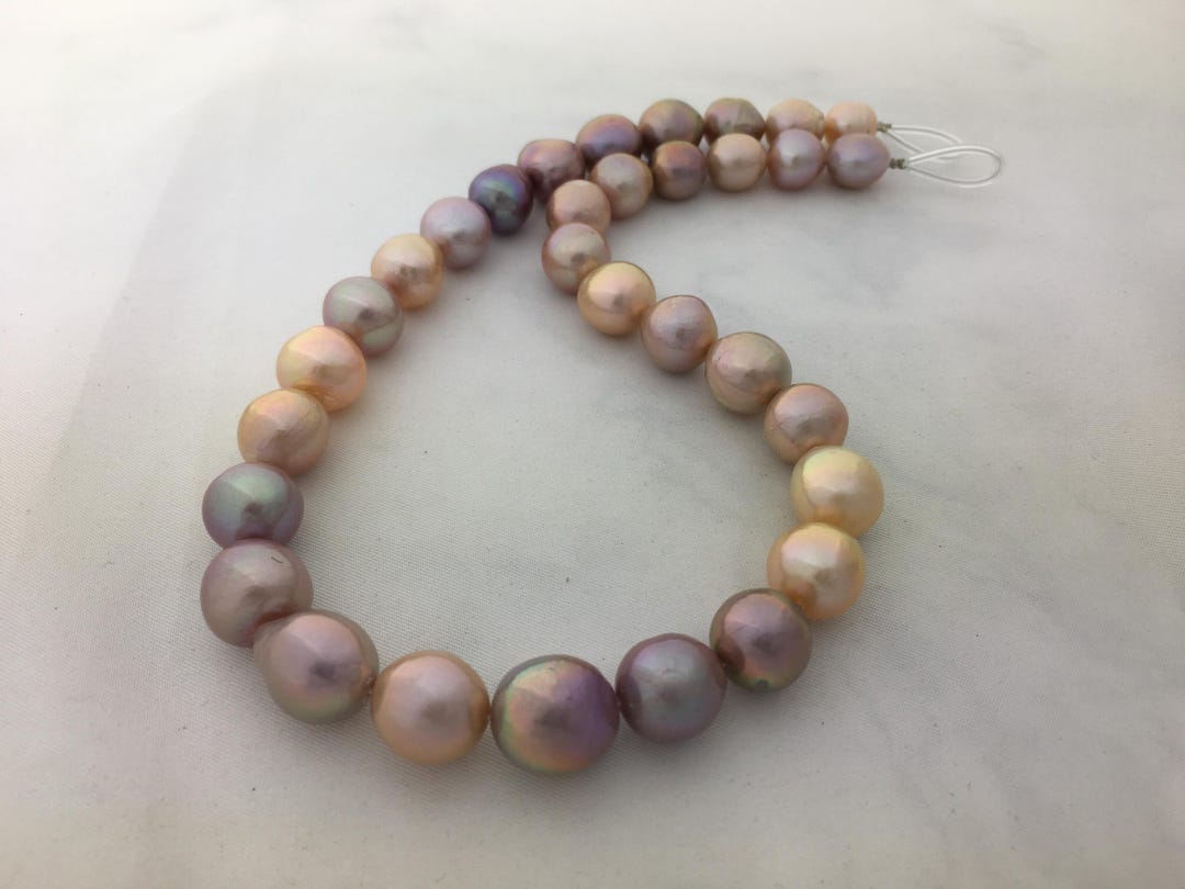 Metallic Edison Pearl Strand,kasumi Like Edison Pearl String,metallic ...