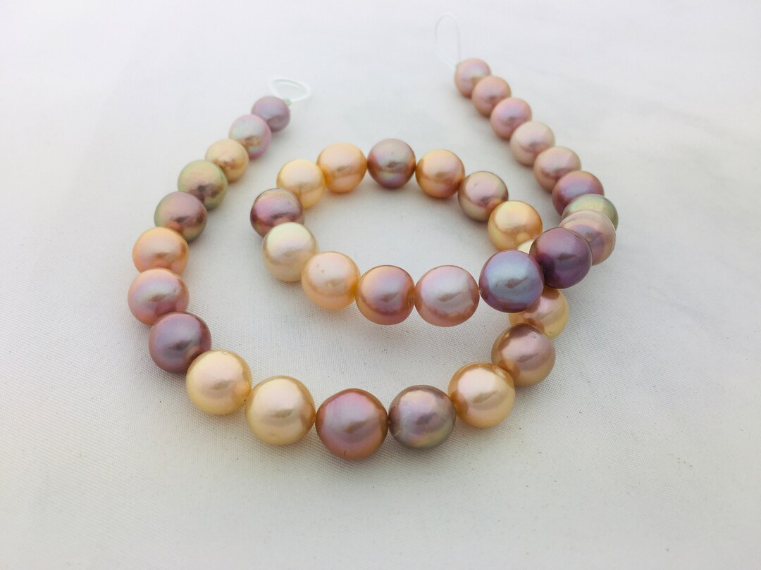 Light Metallic Purple Edison Pearl Strand for Necklace Design,natural ...