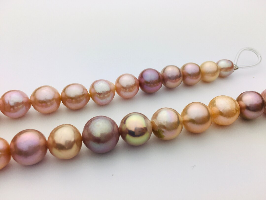 Natural Multi-color Edison Pearl String,metallic Color Baroque Pearl ...
