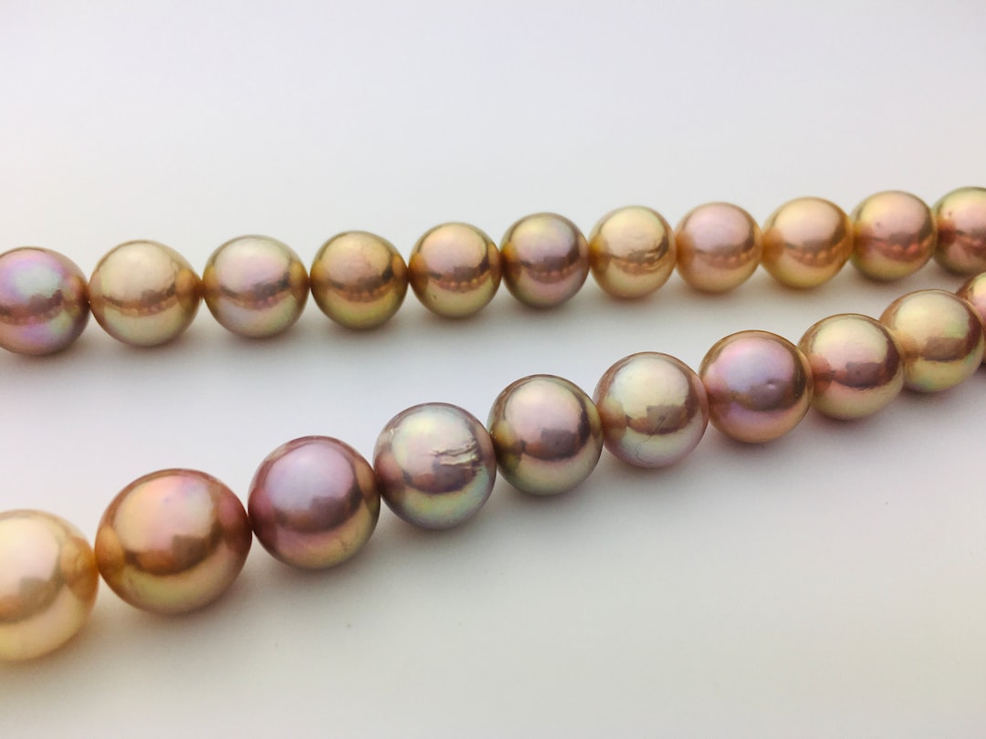 Natural Metallic Green Edison Pearl Strand With Purple Color,natural ...