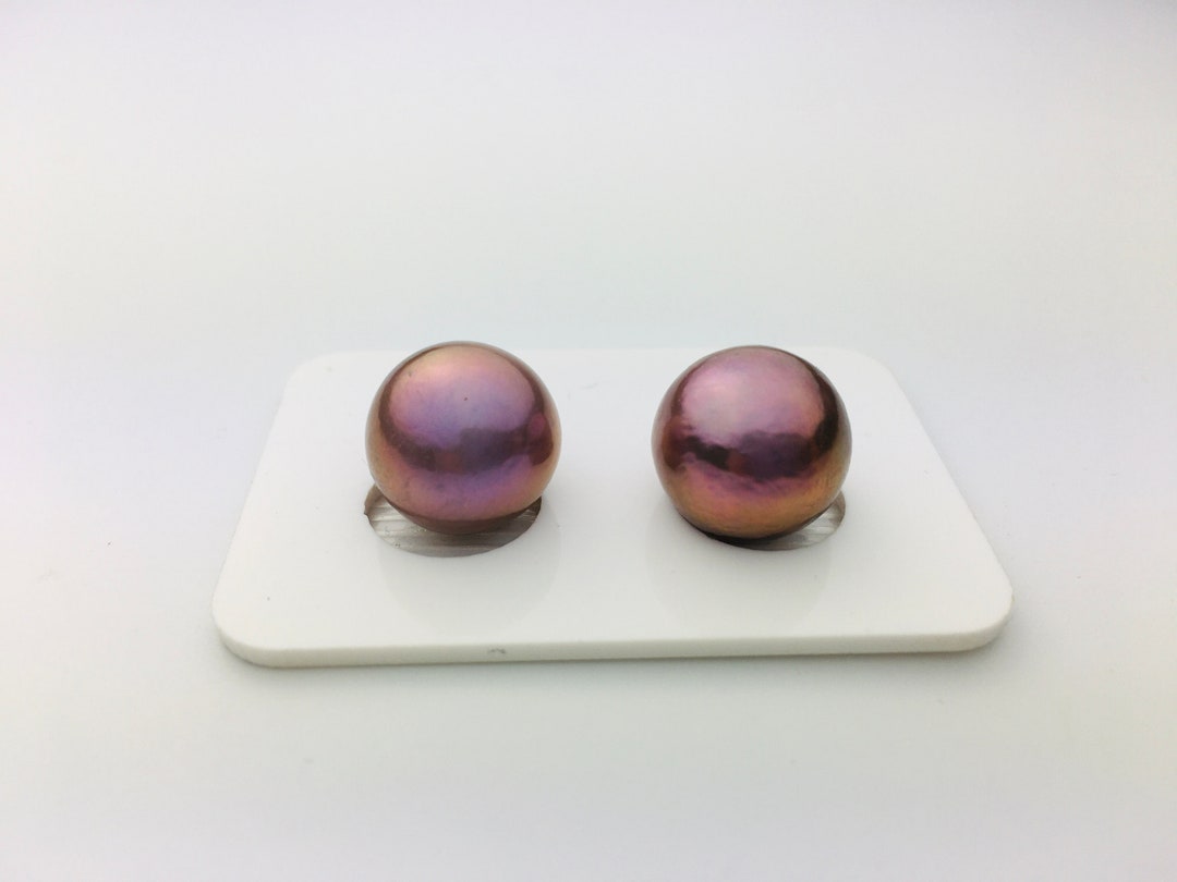 Metallic Deep Purple Color Edison Pearl Pair,edison Pearl Pair for ...