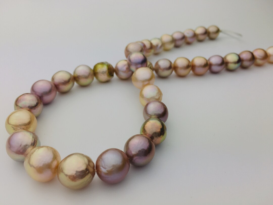 Natural Kasumi Like Metallic Ripple Edison Pearl Strand,natural ...