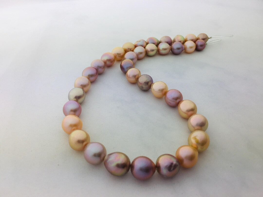 Natural High Luster Mixed Color Edison Pearl Strand With Rainbow Color ...