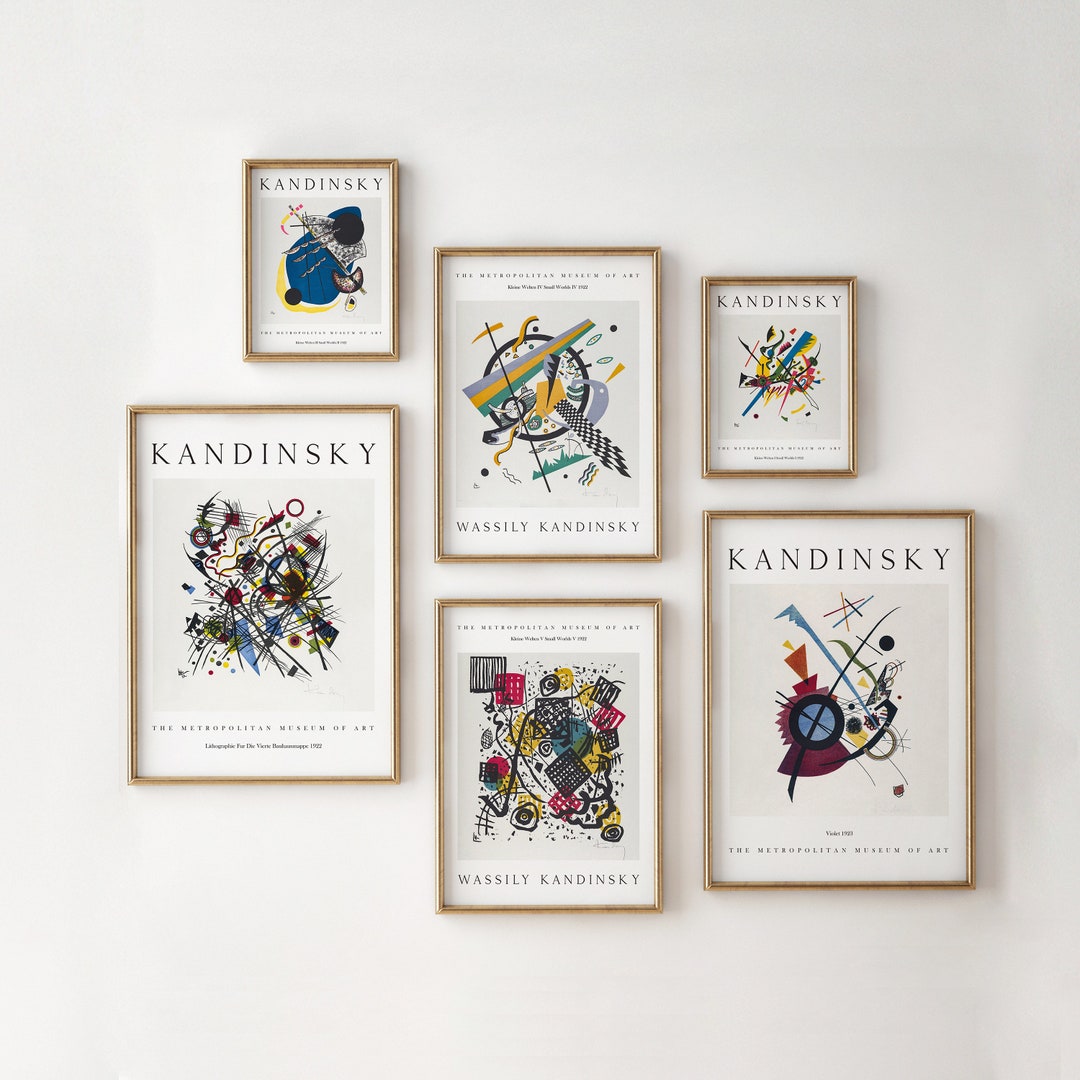 Wassily Kandinsky Gallery Print Set, Abstract Prints Gallery Wall Set ...