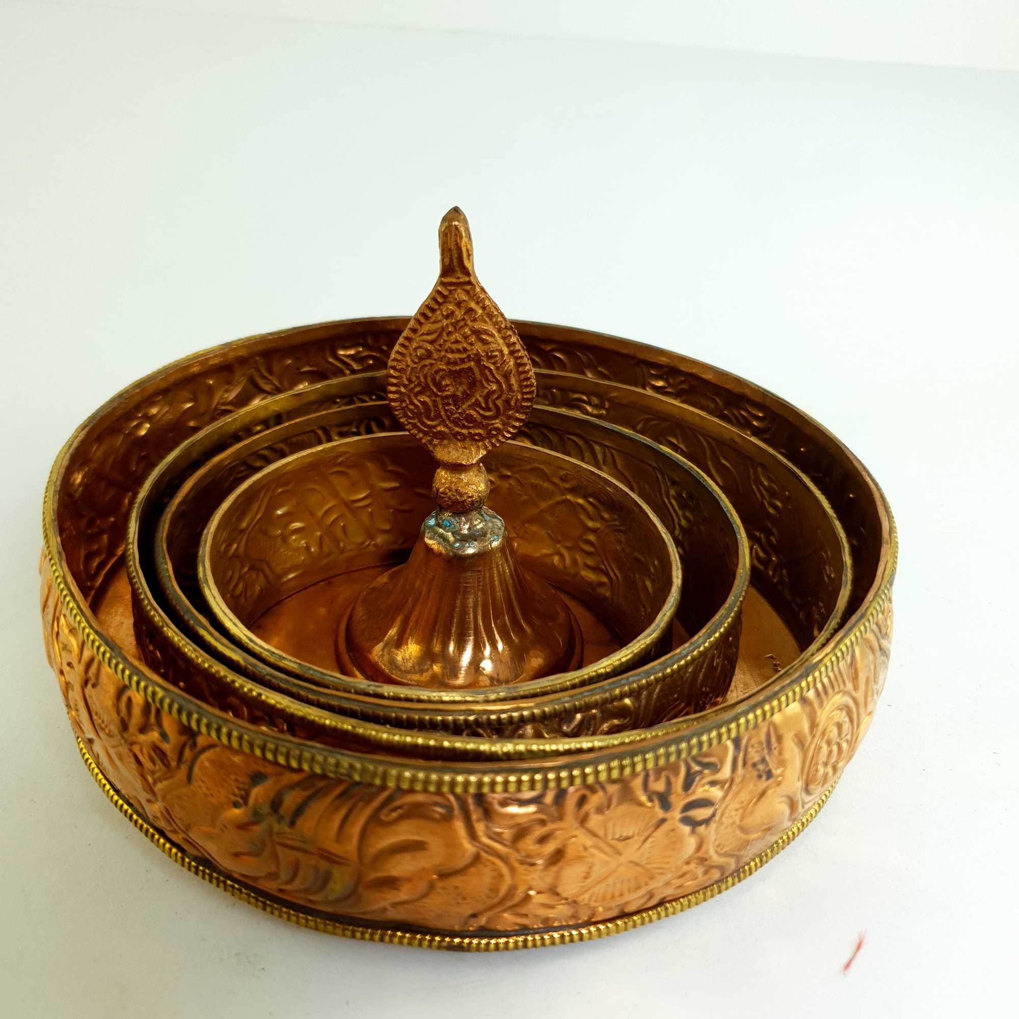 Copper Ratna Mandala Offering, Medium - Etsy