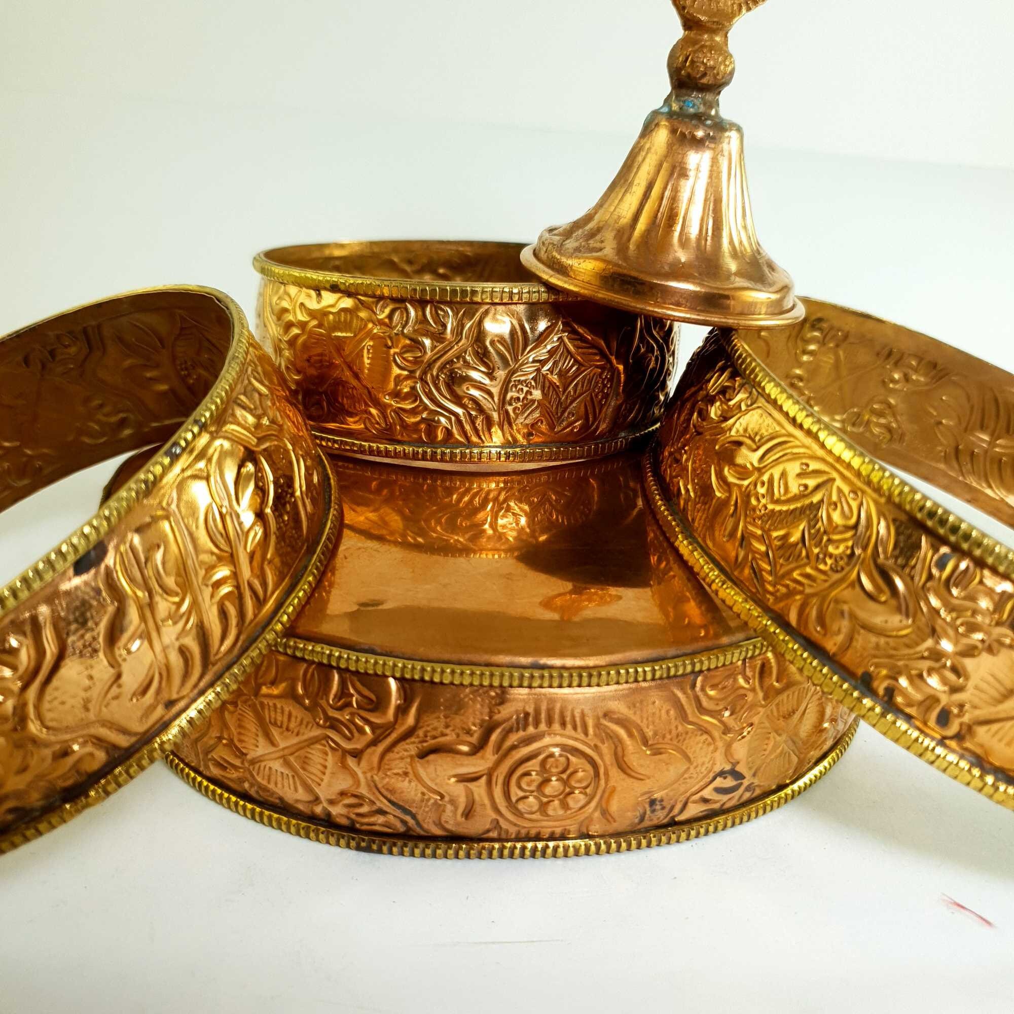 Copper Ratna Mandala Offering, Medium - Etsy