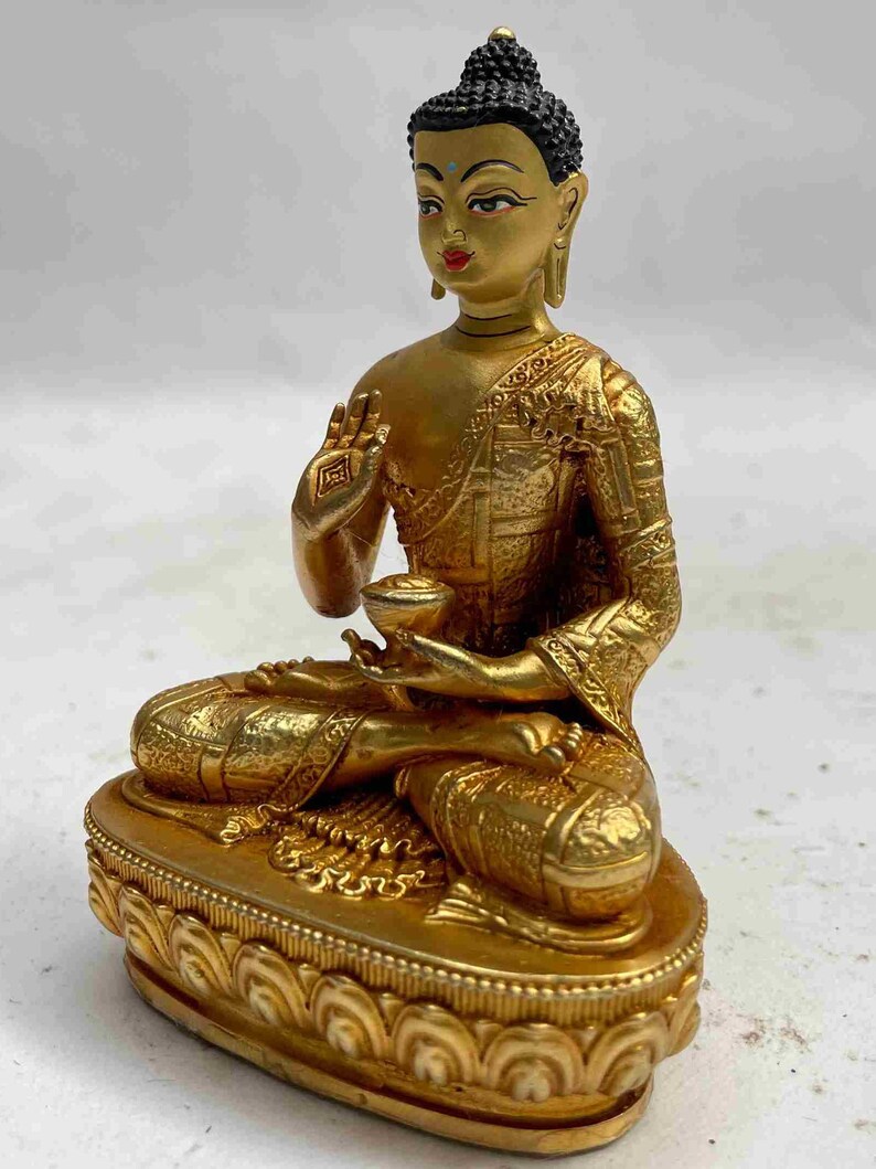 Buddhist Statue of Pancha Buddha Set of Shakyamuni, Amitabha ...