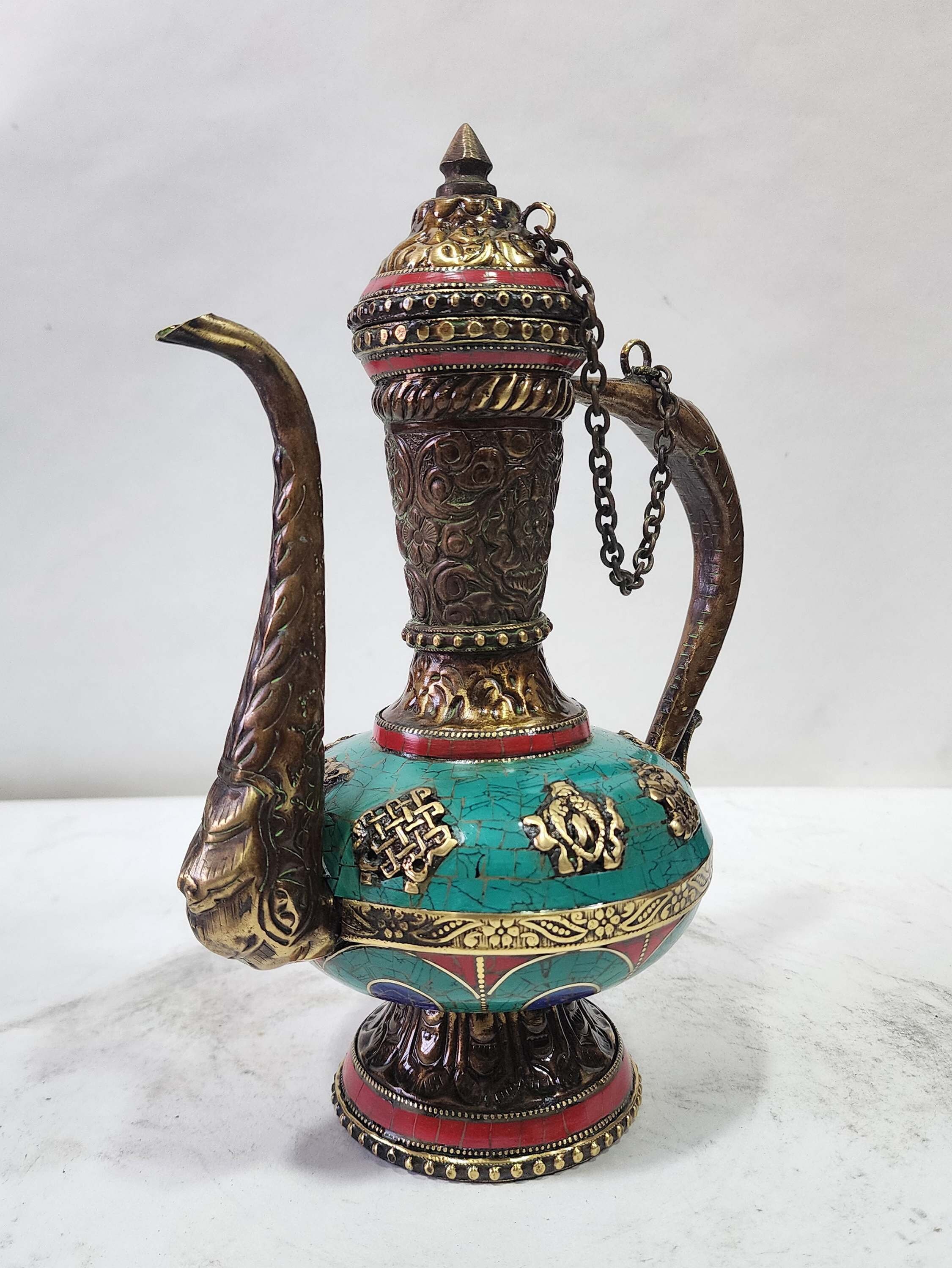 Tibetan Bhumpa Bhumba Tea Pot With Stone Setting - Etsy