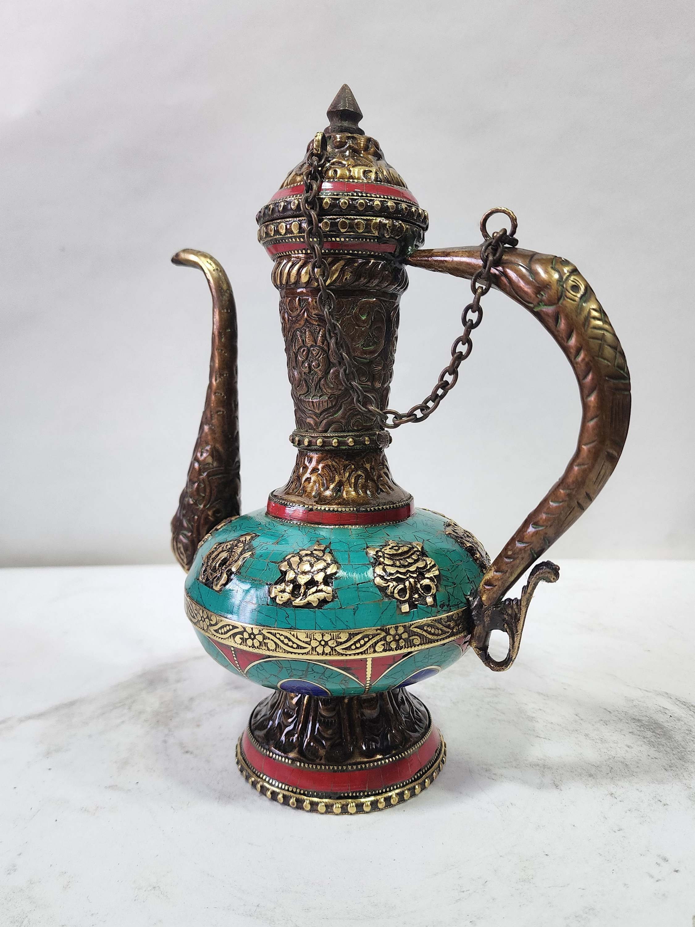 Tibetan Bhumpa Bhumba Tea Pot With Stone Setting - Etsy