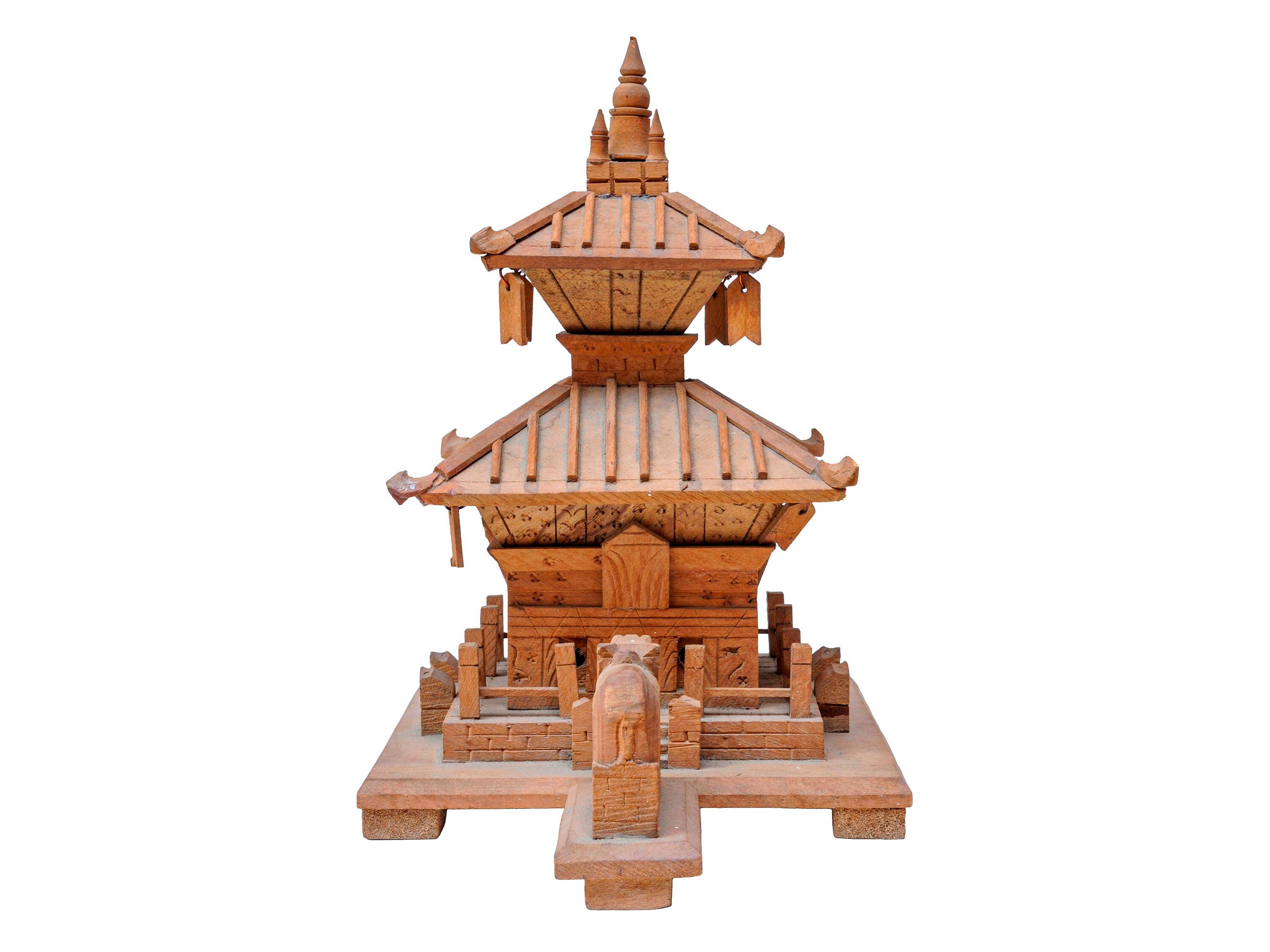 9 Inch, Nepali Handmade Replica of Pashupatinath Temple, Color Option ...