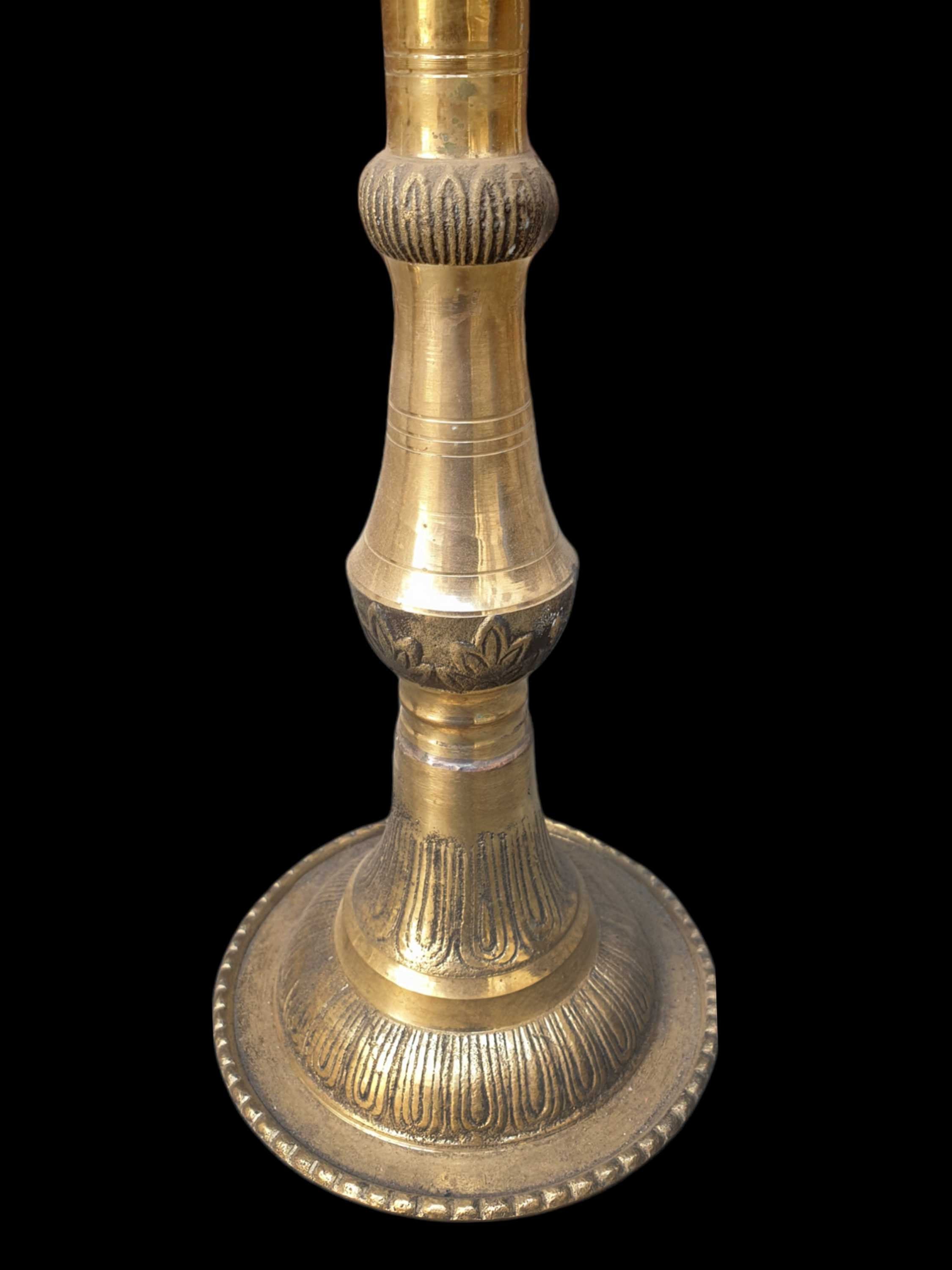 23 Inch, Nepali Traditional Statue of of Panas, Oil Lamp, Sukunda ...