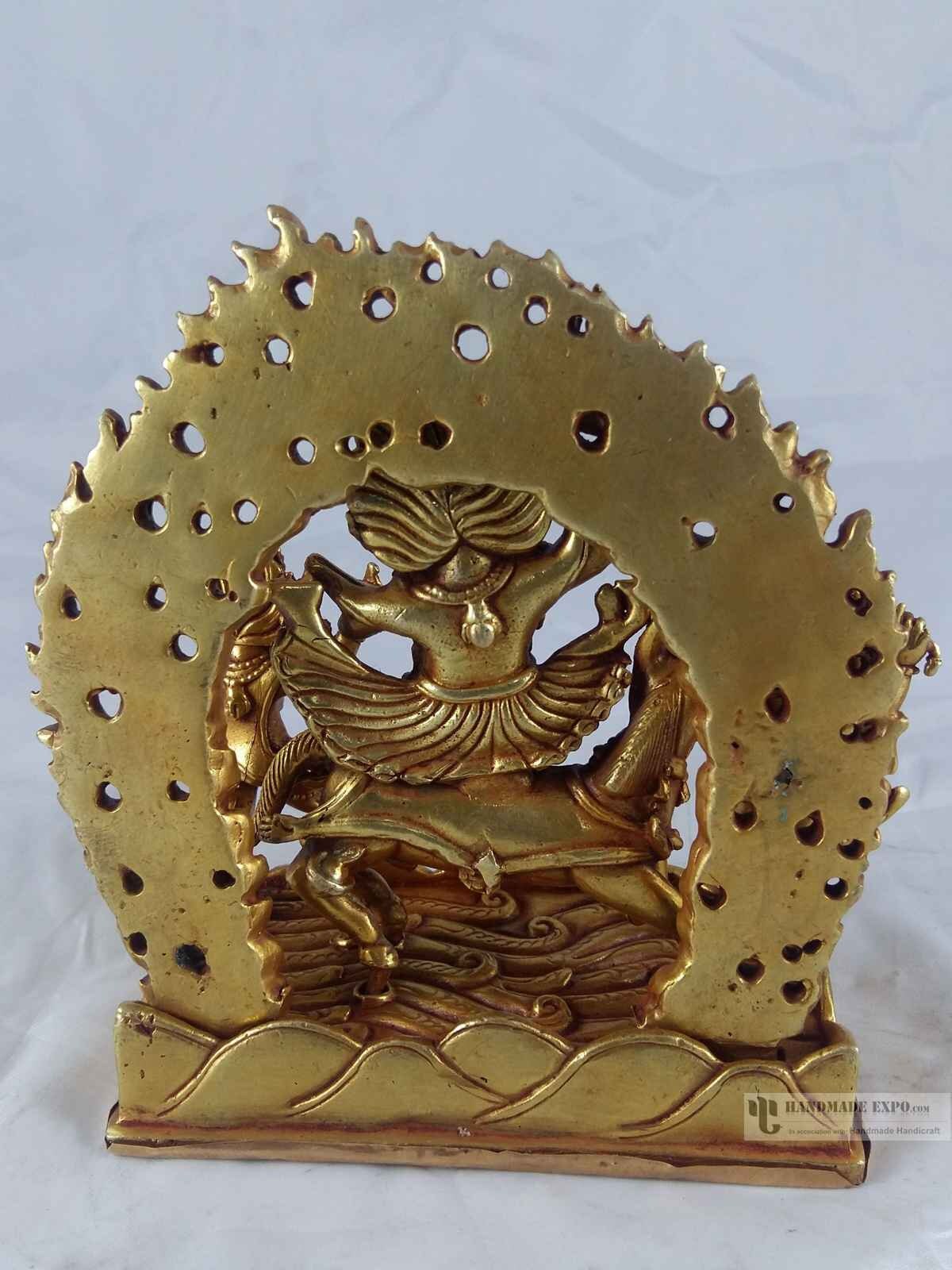 4 Inch, Statue of Palden Lahmo Full Gold Plated - Etsy
