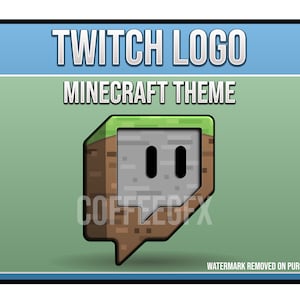 Twitch Logo Minecraft Overlay - Etsy