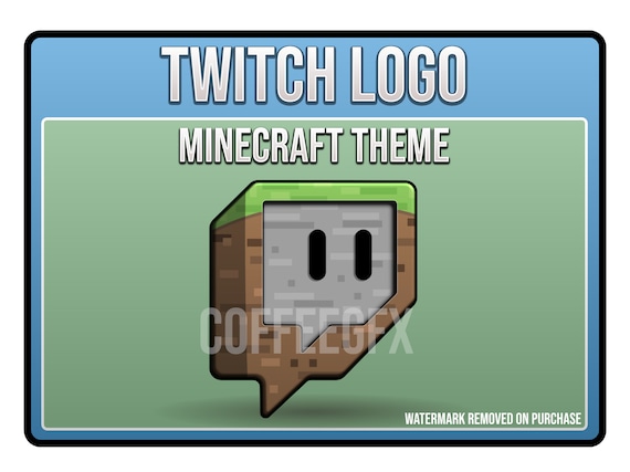 Twitch Logo Minecraft Overlay - Etsy