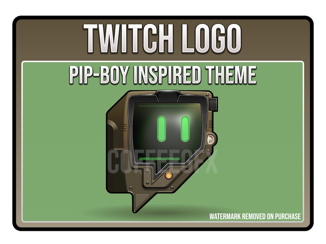 Twitch Logo Fallout/pip-boy Inspired Overlay - Etsy