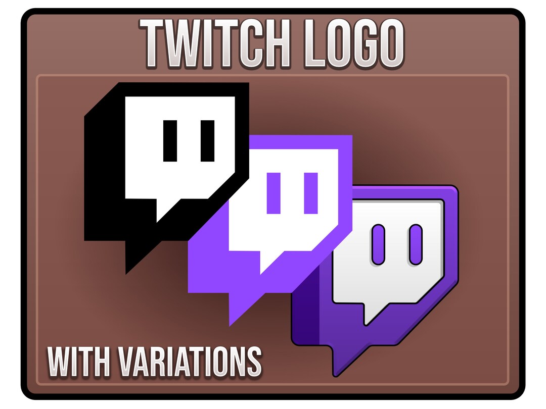 Twitch Logo Transparent Overlay - Etsy
