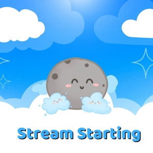 Happy Moon Animated Twitch Pack | Streamer Package | Overlay, Scenes - Etsy