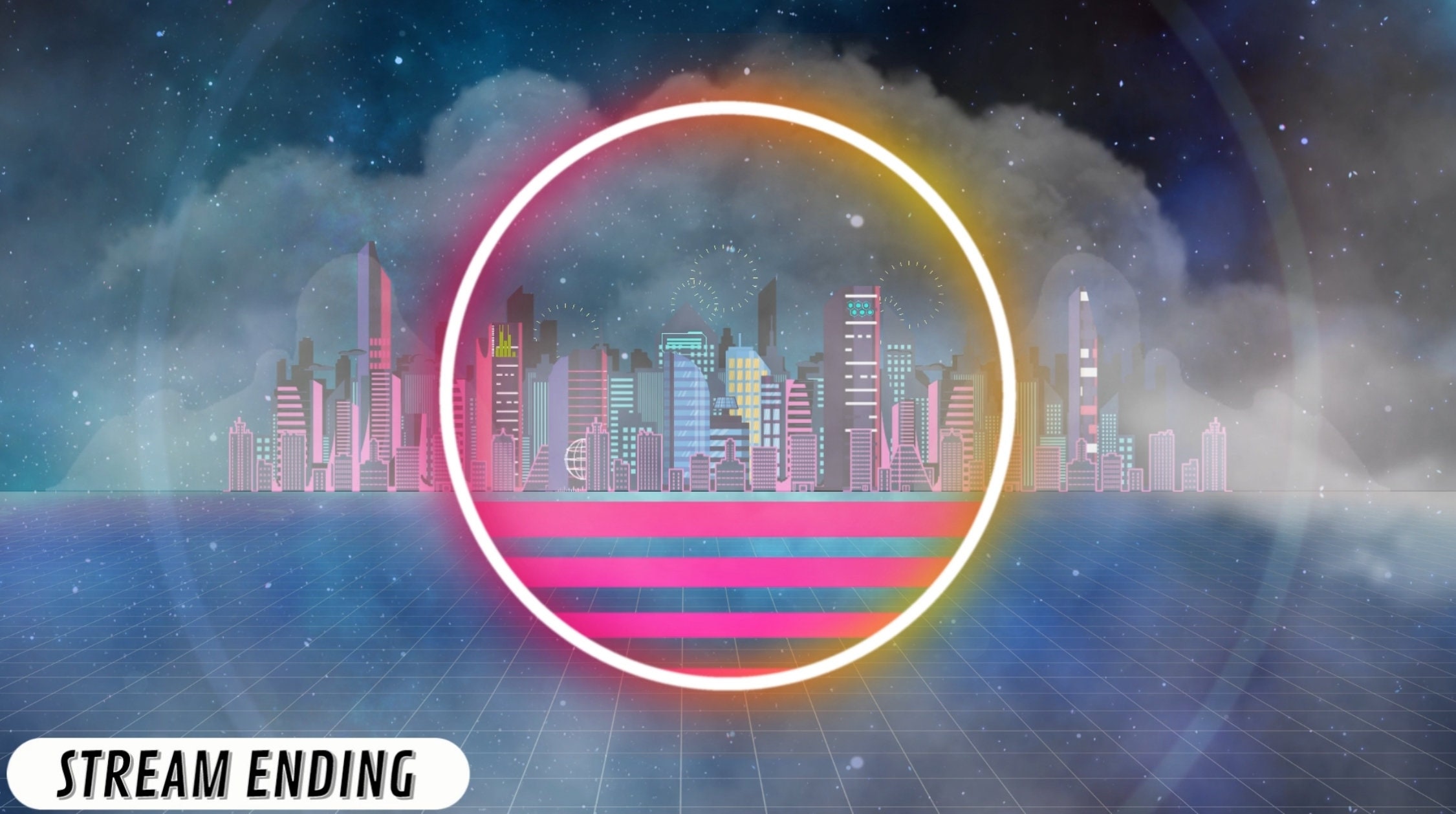 Outrun Animated Twitch Pack | Streamer Package | Overlay, Scenes - Etsy